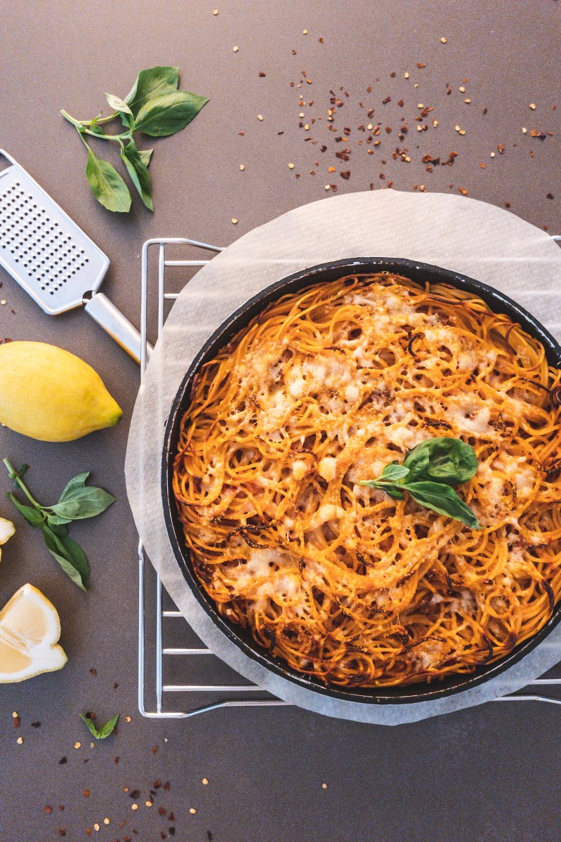 Spaghetti Cake – Butter, Buns & Basil