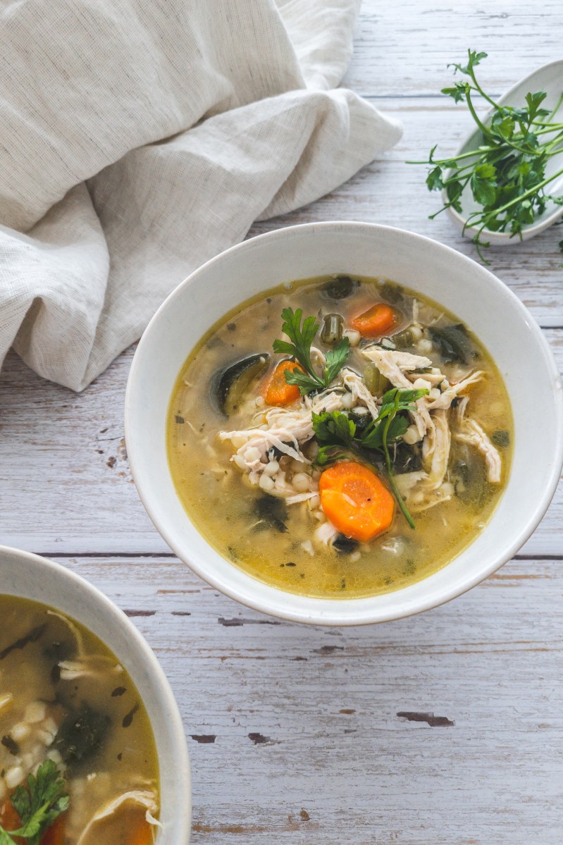 Hearty Fregola, Chicken And Vegetable Soup – Butter, Buns & Basil